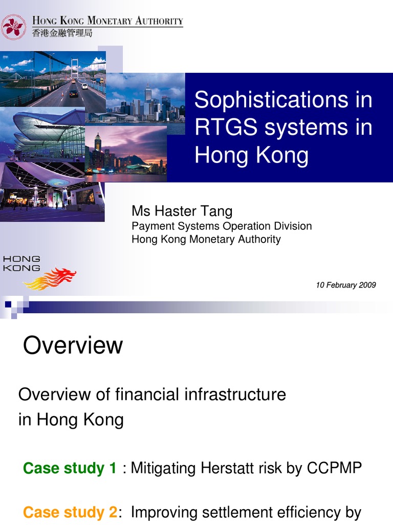Sophistications in RTGS Systems in Hong Kong: Ms Haster Tang | PDF ...