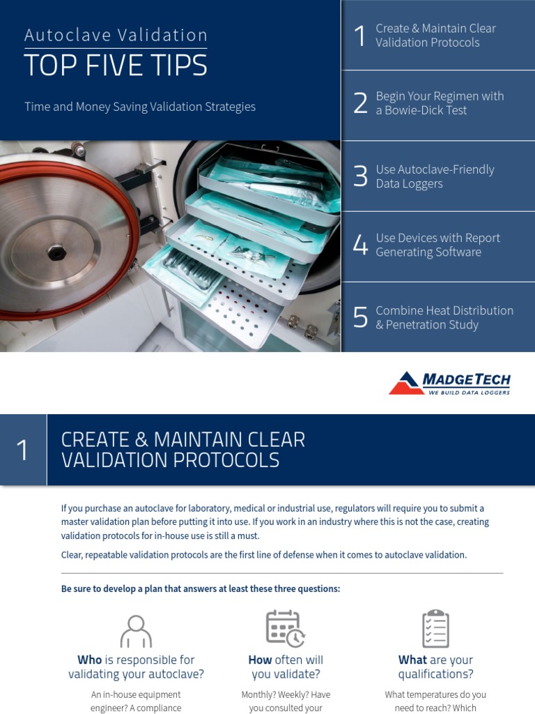 Autoclave Validation Guide | PDF | Sterilization (Microbiology ...
