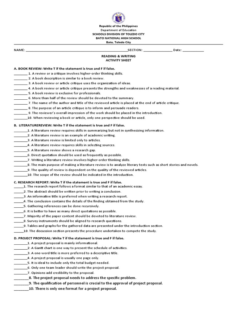 Performance Tasks in Reading & Writing | PDF | Résumé | Books