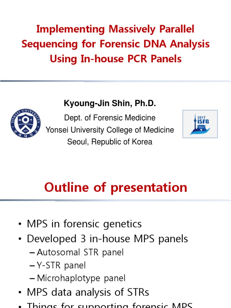Massively Parallel Sequencing For Forensic DNA Using In-House PCR | PDF ...