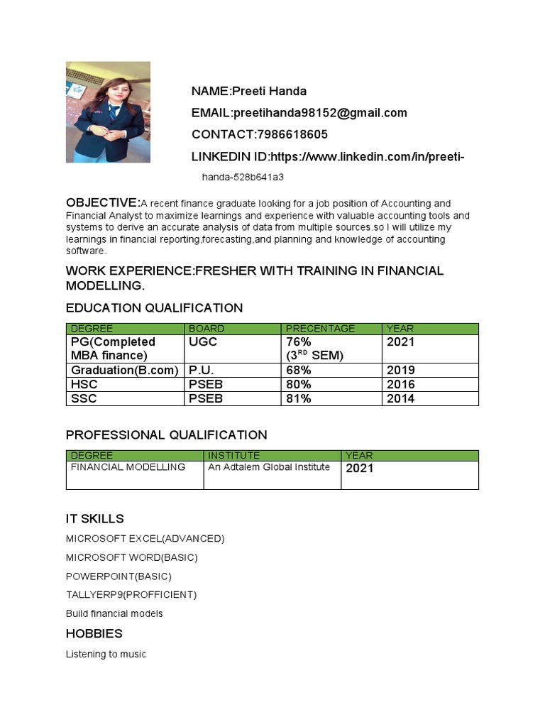 Preeti Updated Resume | PDF
