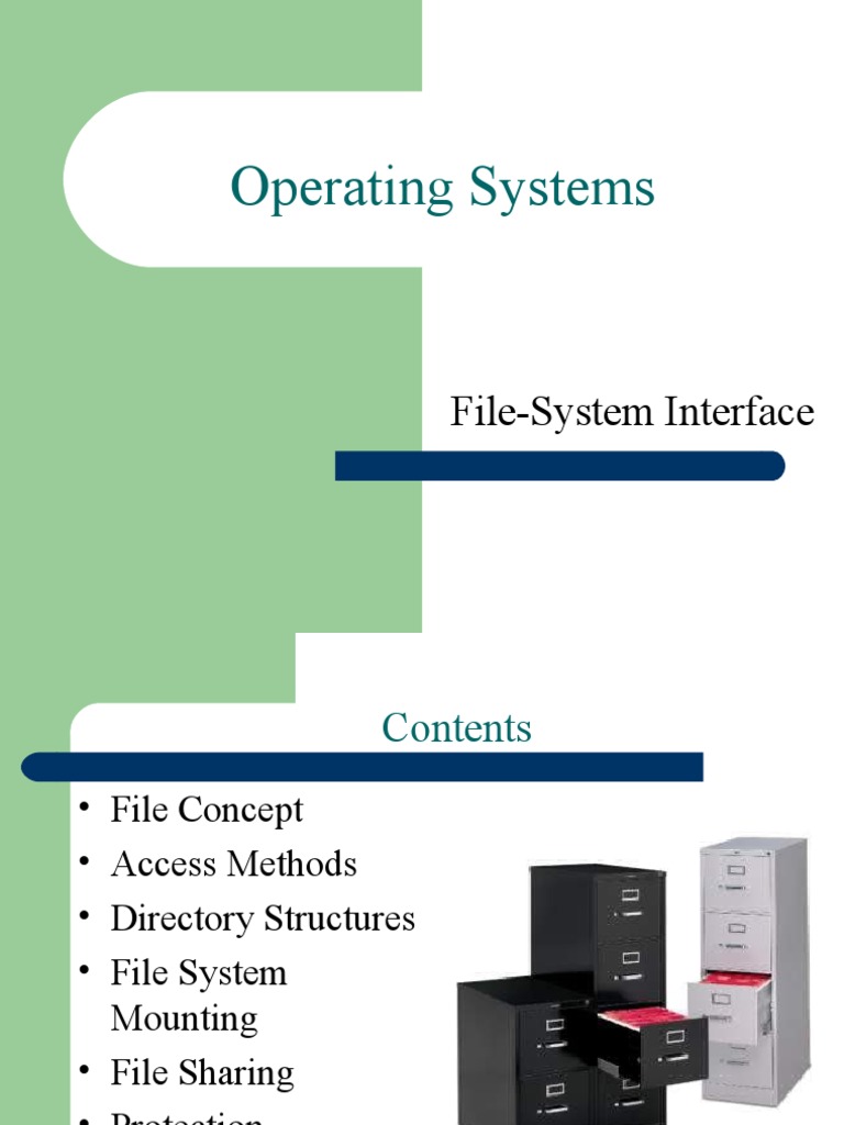 Operating Systems File System Interface Download Free Pdf File System File Format