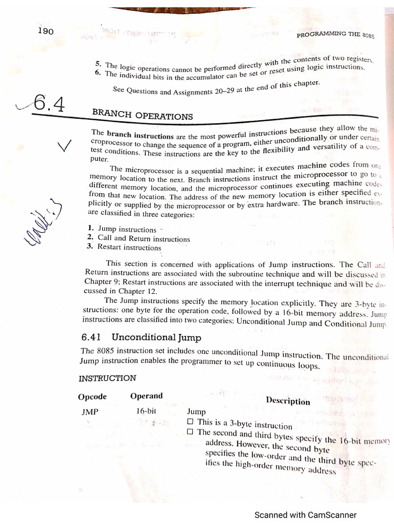 Branch Operation | PDF