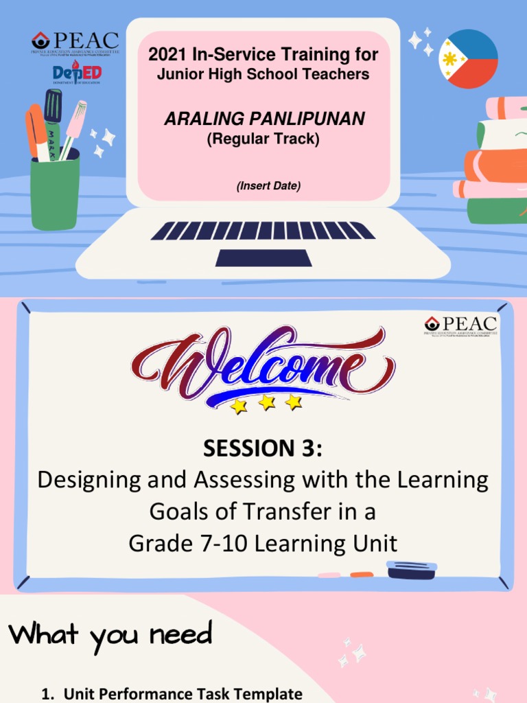 S3 - APREG - Handout3.6 - Template For Unit Performance Task Analytic Rubric | PDF | Educational ...