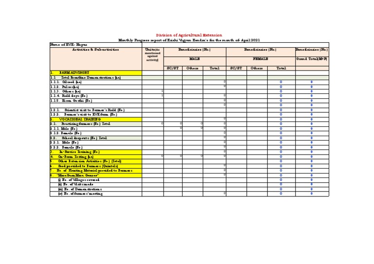 MPR New Format Blank | PDF | Rural Development | Community Development