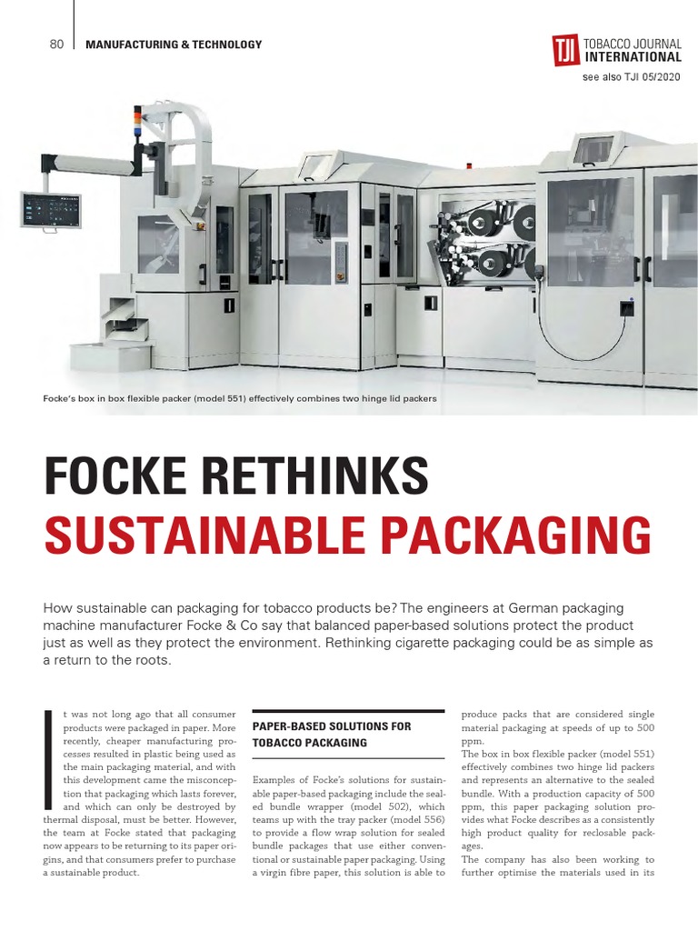 FOCKE Rethink Packaging 1 | PDF | Packaging And Labeling | Paper