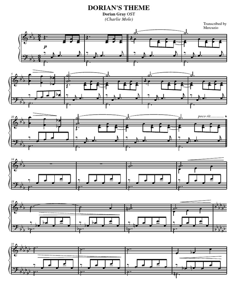 Dorian's Theme (Charlie Mole) | PDF | Phonétique