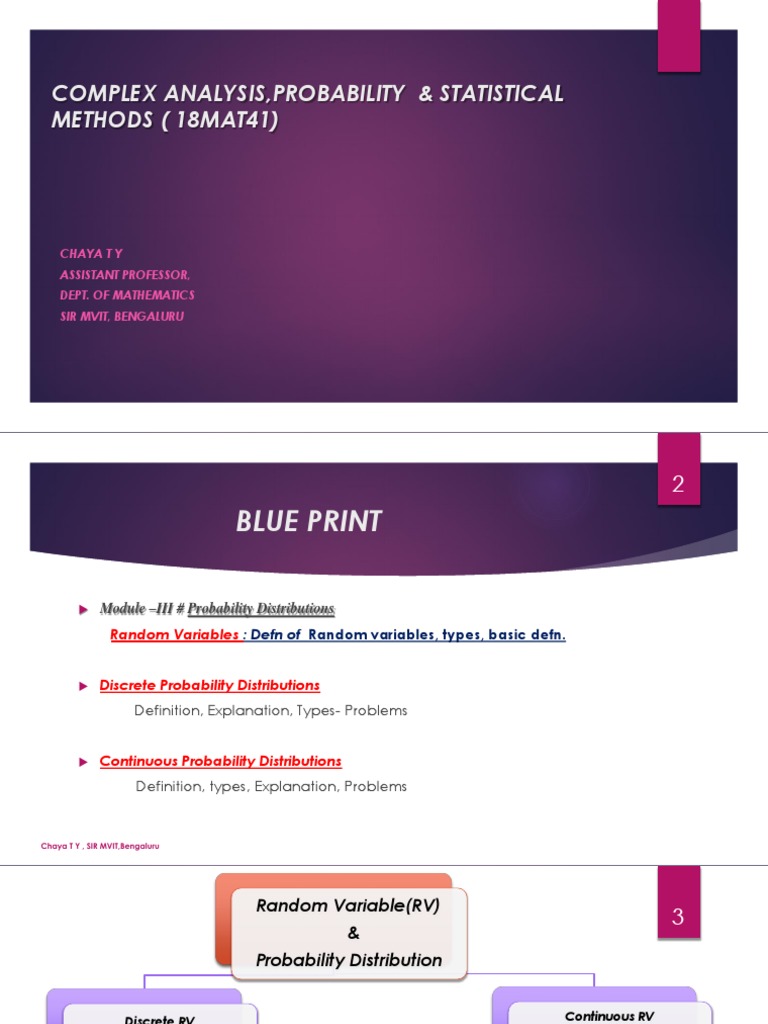 CTY#18MAT41#MODULE-3#Binomial and Poisson Distribution-Problems | PDF ...