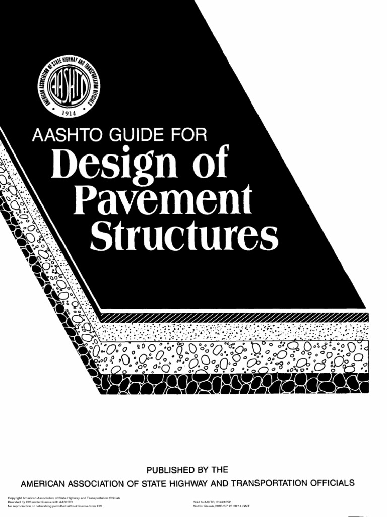 Guide For Design Pavement Structure - Rev4-1993-Current | PDF | Road ...