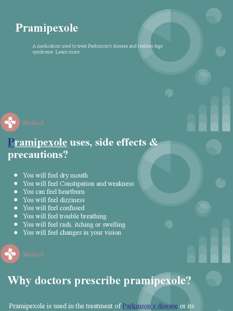 Pramipexole: A Medication Used To Treat Parkinson's Disease and ...