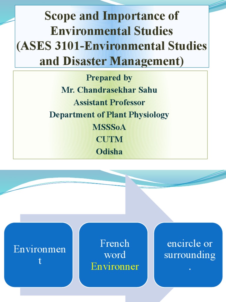 1 - Scope and Importance of Environmental Studies | PDF | Environmental ...