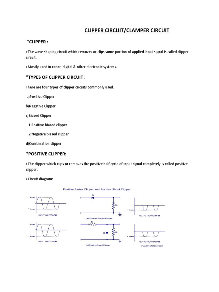 CLIPPER | PDF | Diode | Electrical Equipment