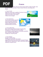 Berikut Adalah Beberapa Jenis Cuaca Beserta Gambarnya | PDF