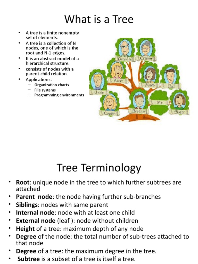 What Is A Tree: - Organization Charts - File Systems - Programming Environments | PDF ...