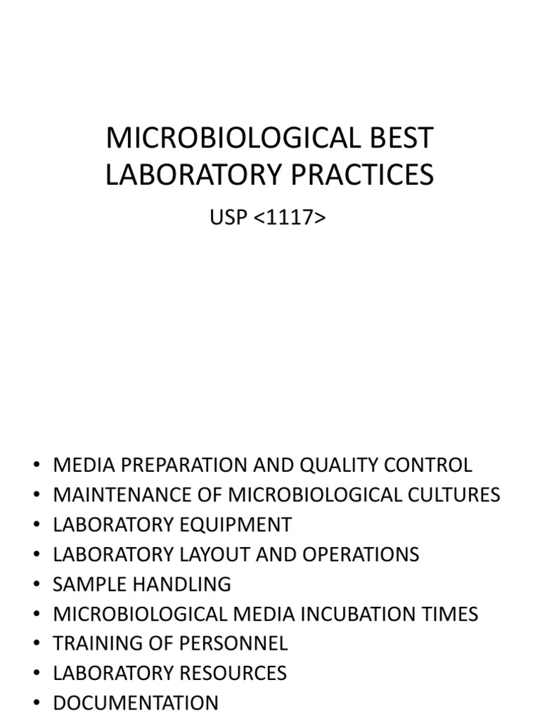 Guidelines for Establishing and Maintaining a Quality Microbiology ...