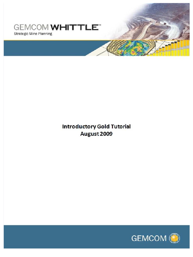 Qdoc - Tips - Whittle Introductory Gold Tutorial | PDF | Sensitivity ...