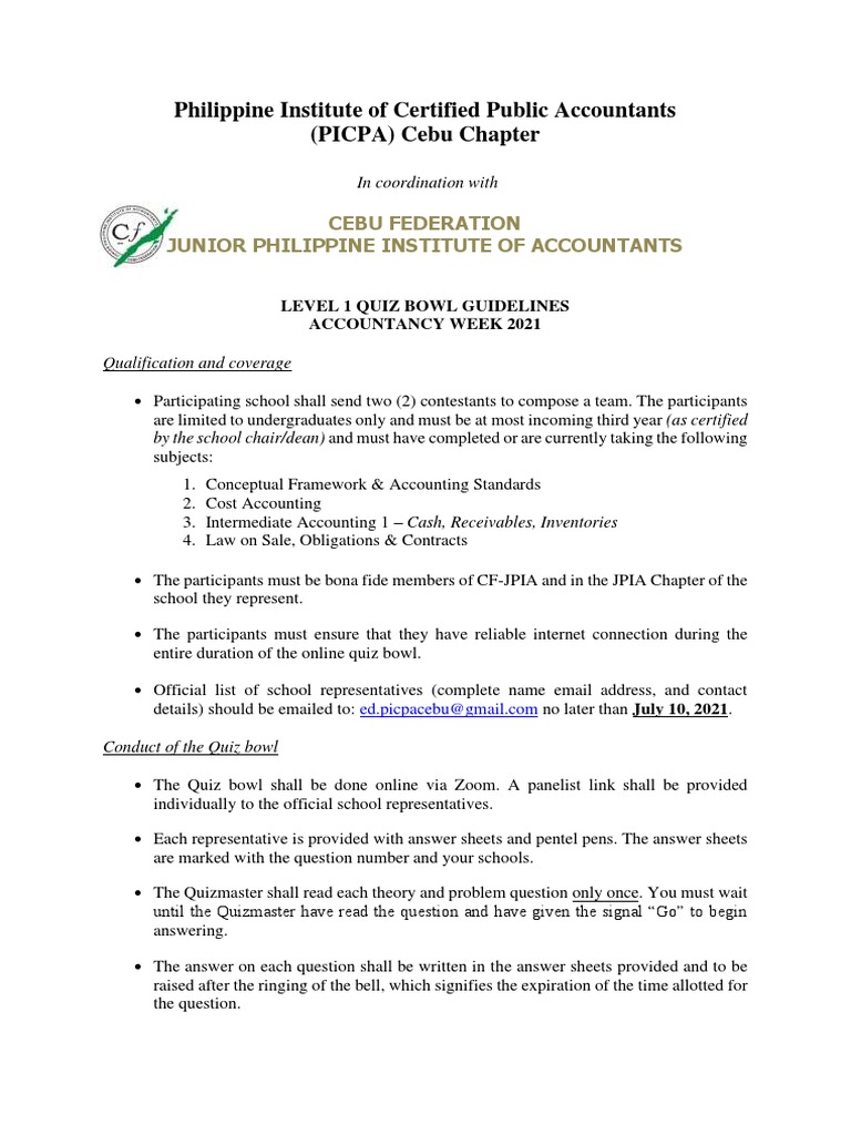 Philippine Institute of Certified Public Accountants (PICPA) Cebu ...