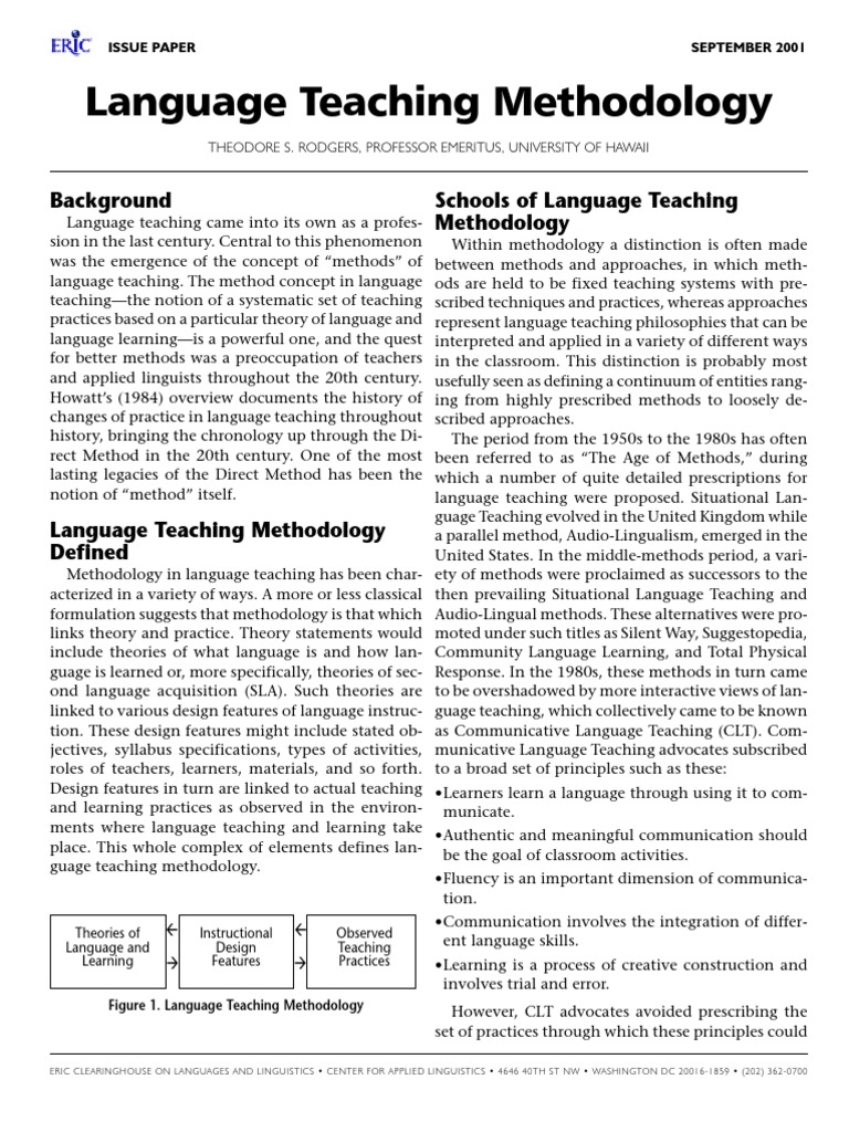 English Teaching Methodology | PDF