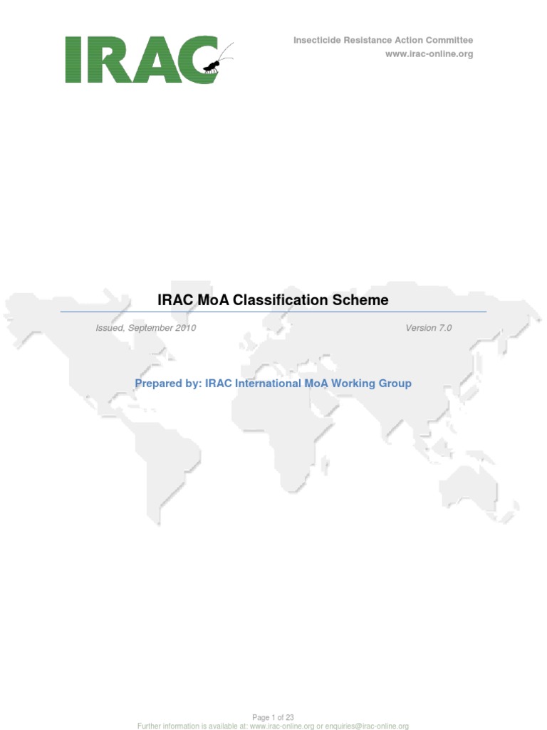 Irac Moa Classification Scheme | PDF | Electron Transport Chain ...