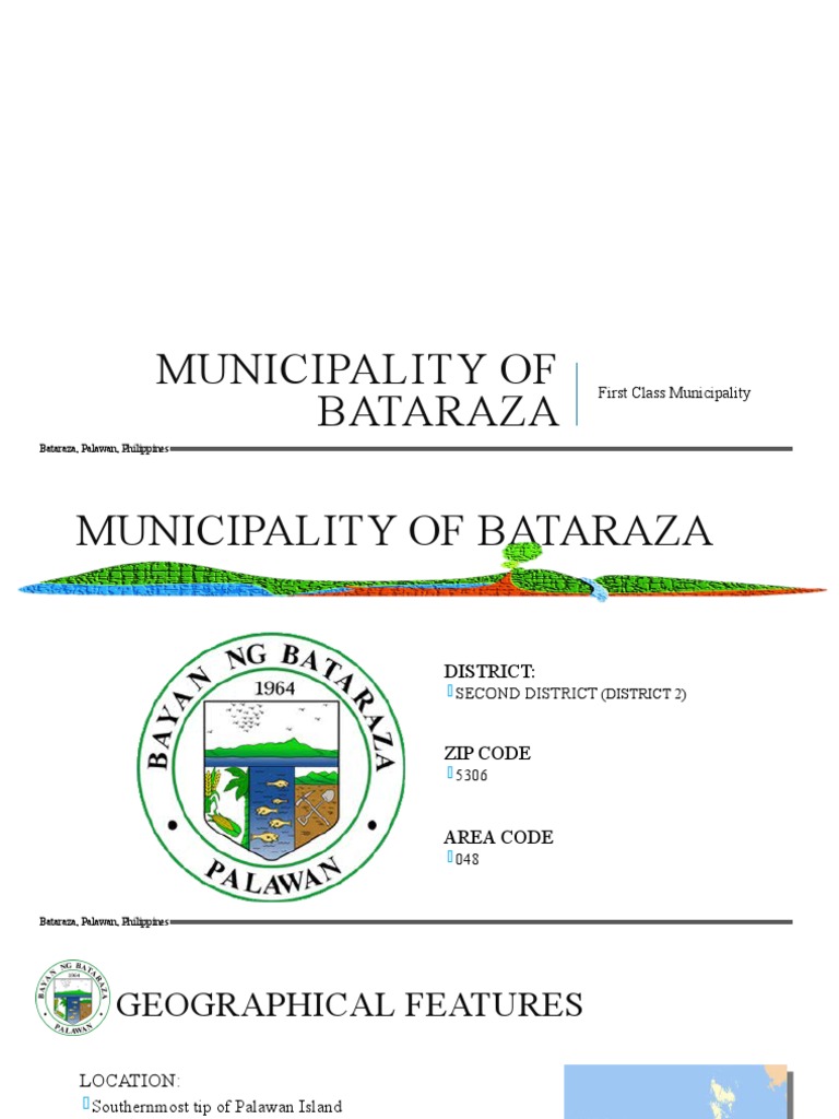 Municipality of Bataraza | PDF | Asia | Southeast Asia