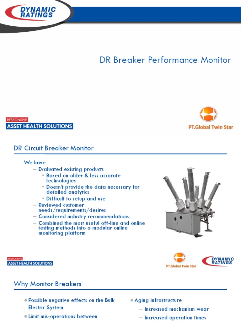 DR Breaker Performance Monitor | PDF | Electrical Substation ...