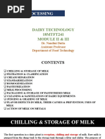 Liquid Milk Processing | PDF