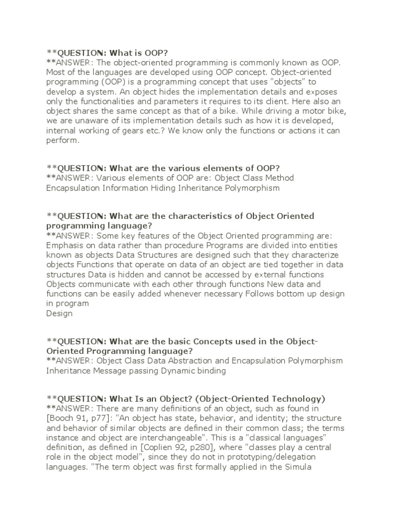 Cs304 Short Pdf Object Oriented Programming Class Computer Programming 3402
