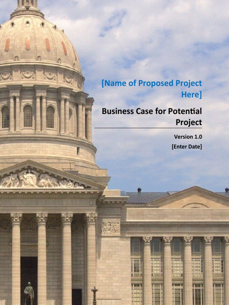 (Name of Proposed Project Here) : Business Case For Potential Project ...