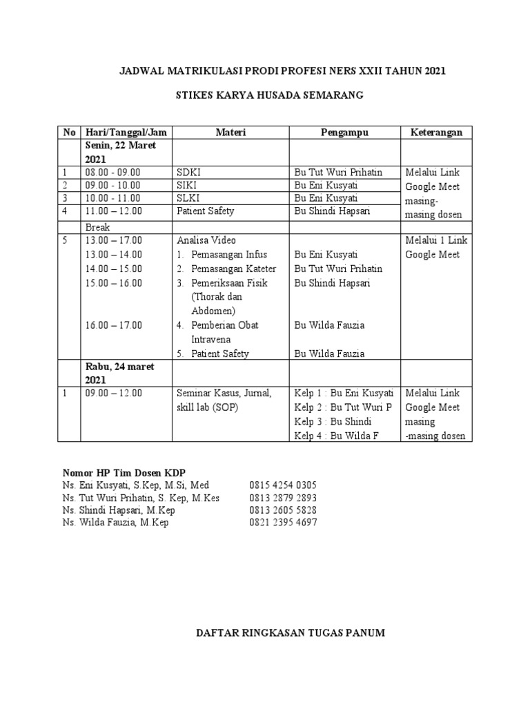 Tugas Panum KDP 2021 | PDF