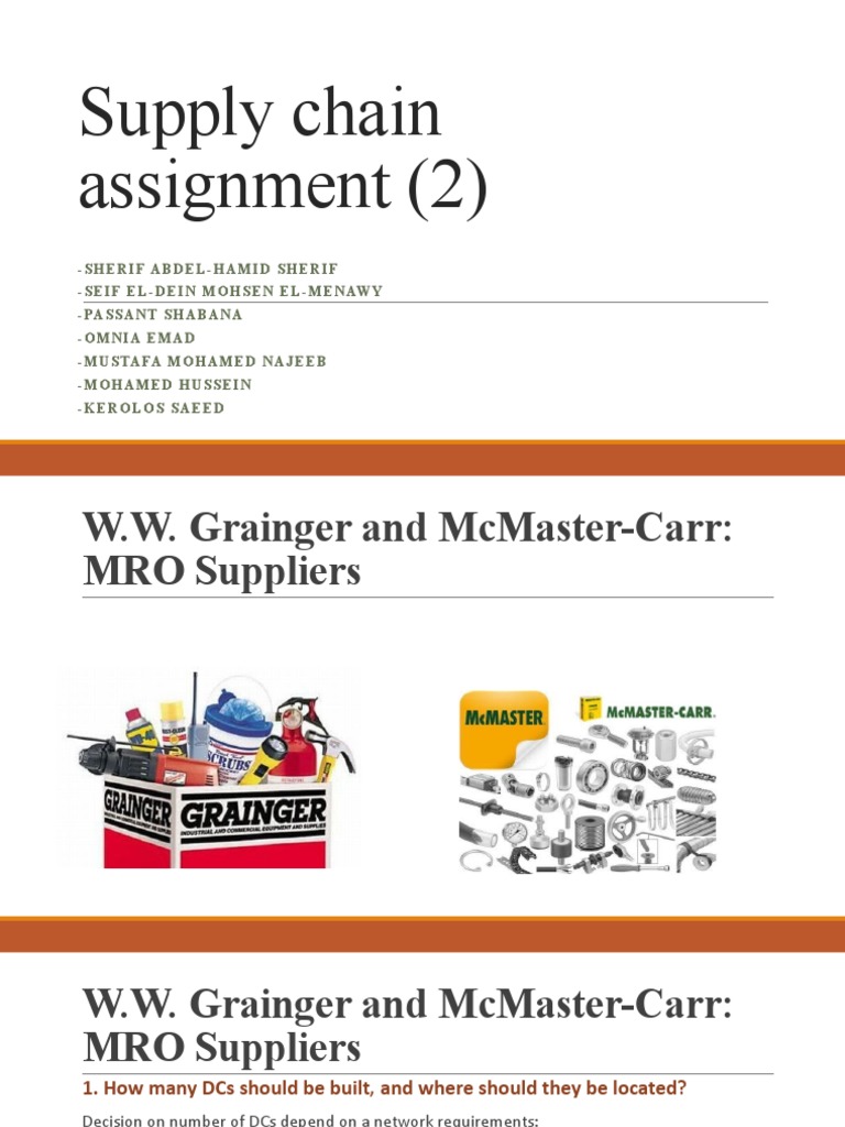 Supply Chain Assignment | PDF | Inventory | Retail