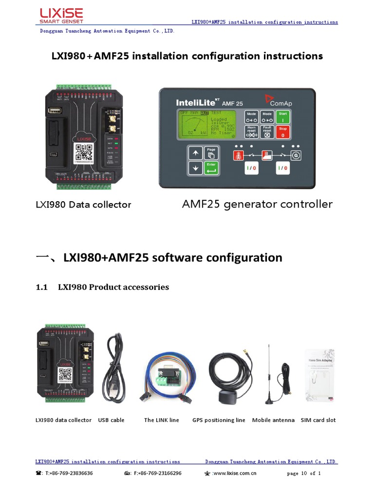 LXI980+AMF25 Installation Configuration Instructions | PDF | Usb ...