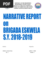 Narrative Report On Brigada Eskwela 2022 | PDF | Schools | Learning