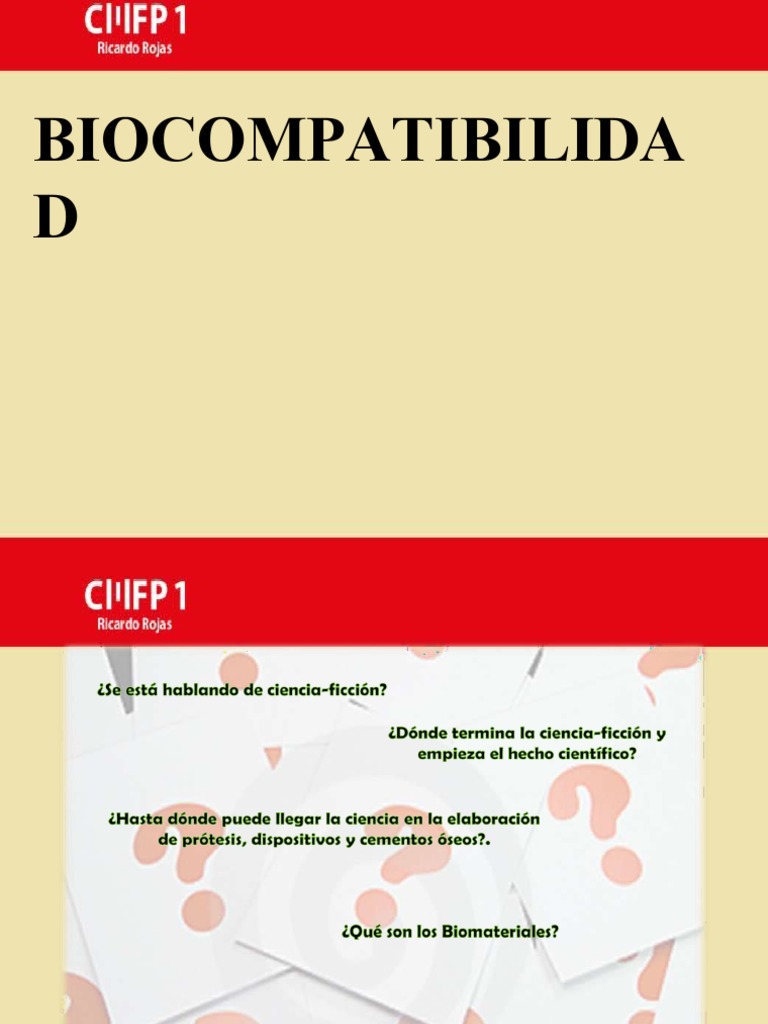 Biocompatibilidad en Implantes Dentales | PDF
