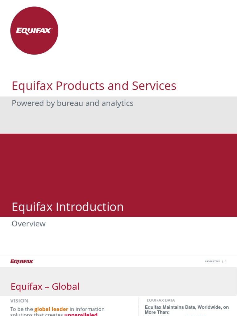 Equifax Products and Services | PDF | Analytics | Authentication