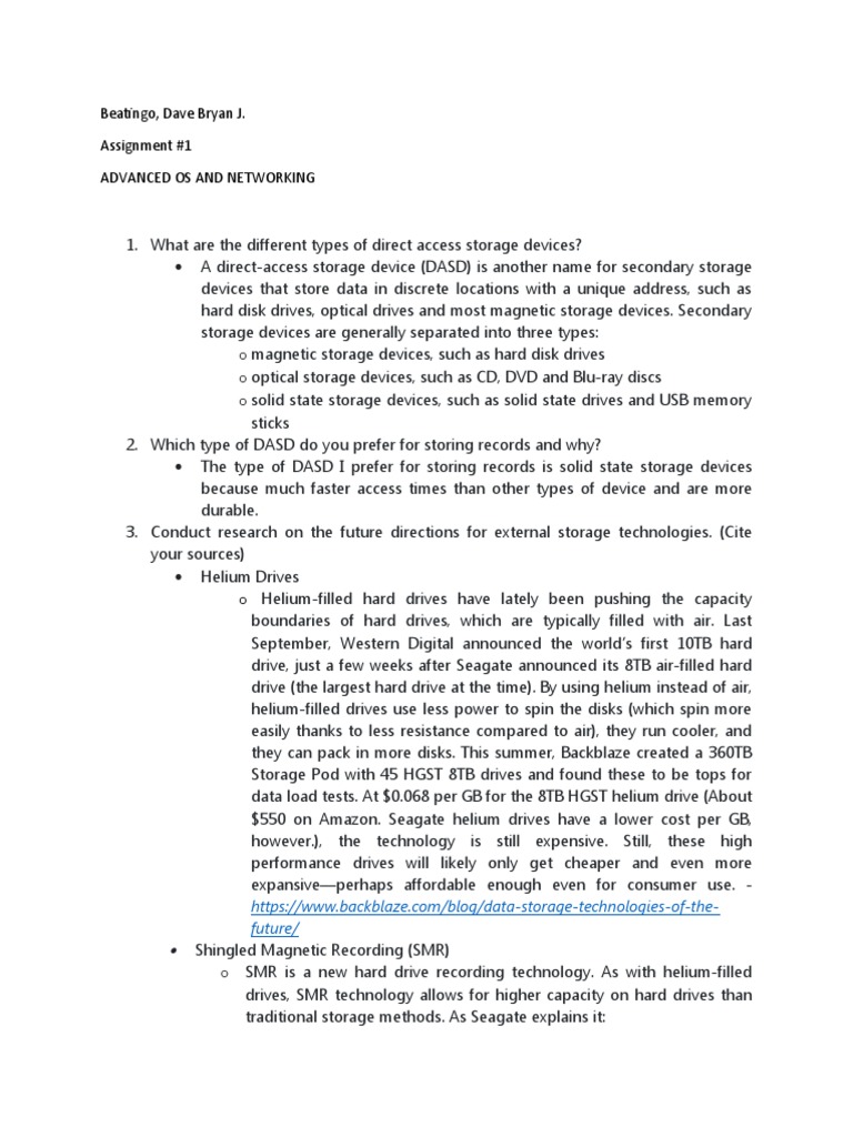 Beatingo ADVANCE OS Assignment 2 | Download Free PDF | Computer Data Storage | Hard Disk Drive