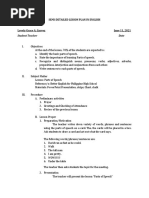 Parts of Speech Lesson Plan | PDF | Part Of Speech | Adverb