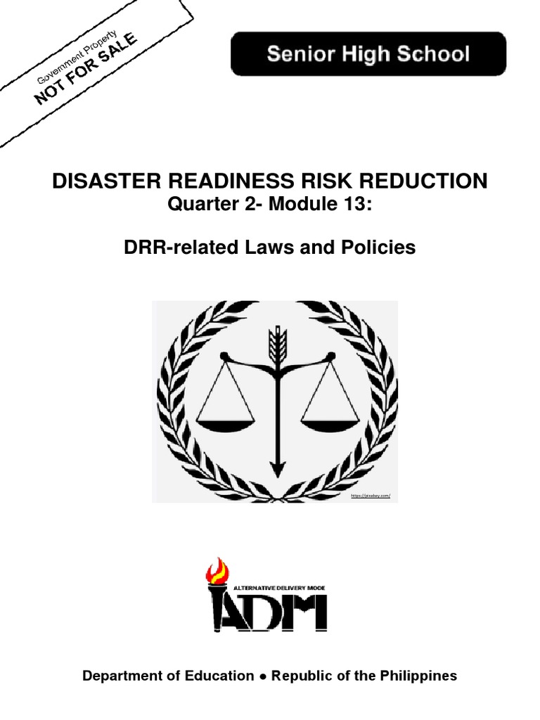 DRRR11 Q2 Mod13 DRR-related-Laws-and-Policies V4 | PDF | Emergency ...