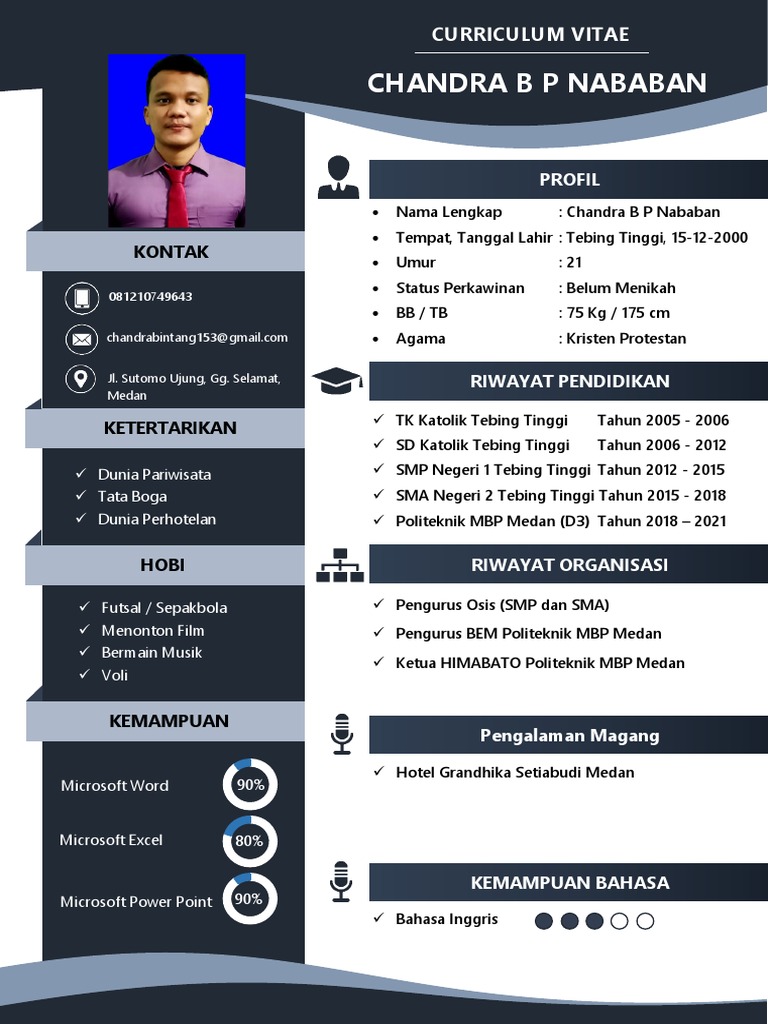 CV Chandra Nababan | PDF