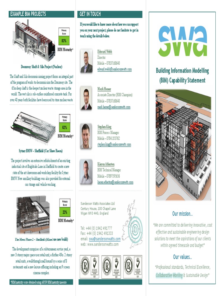 Building Information Modelling (BIM) Capability Statement: Example Bim ...