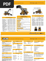 JCB 3DX Specifications Sheet | PDF | Loader (Equipment) | Transmission ...