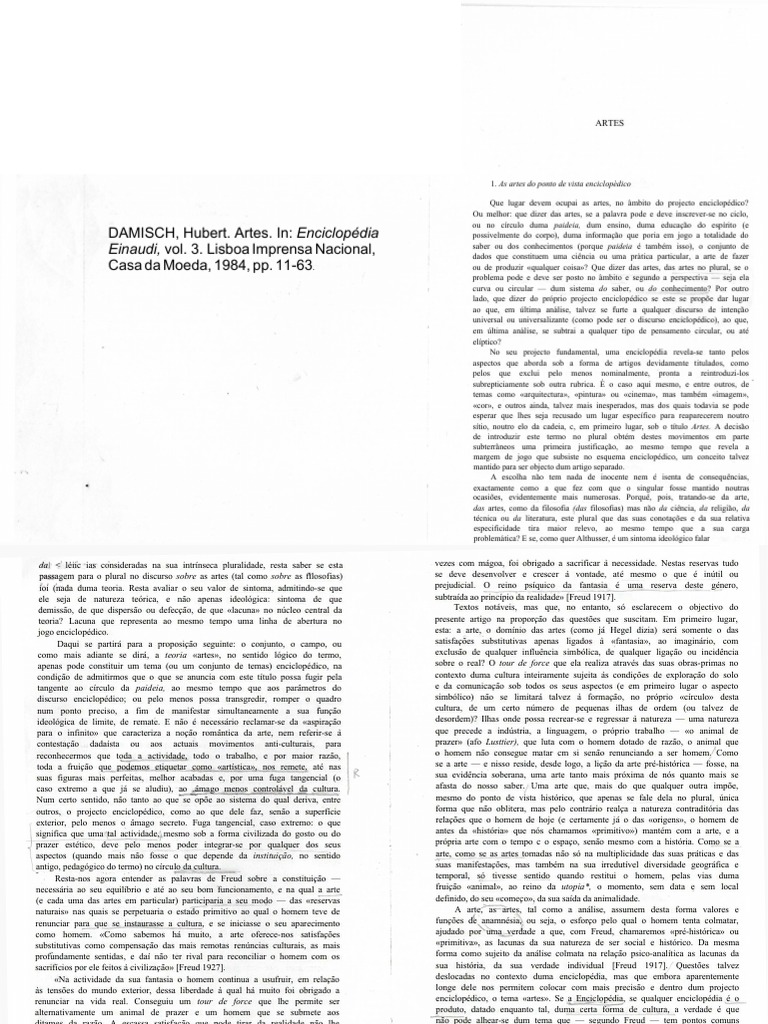 DAMISCH, Hubert. Artes | PDF | Georg Wilhelm Friedrich Hegel | Espírito