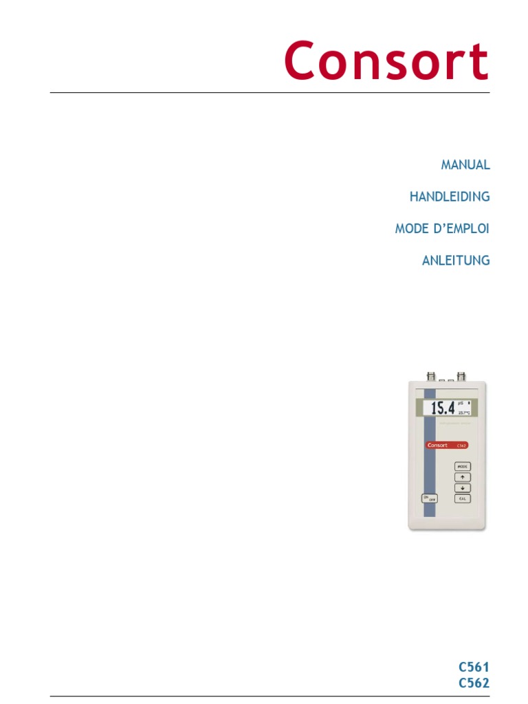 Consort: Manual Handleiding Mode D'Emploi Anleitung | PDF | Materials ...