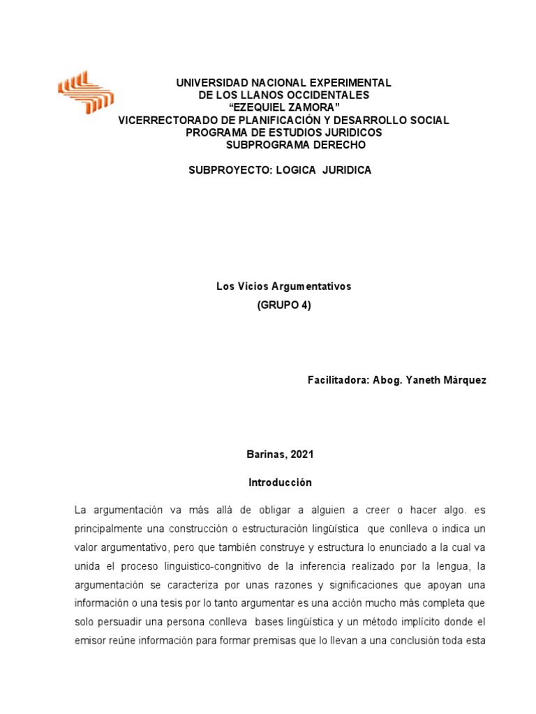 Equipo 4 - Paralogismo - Mod III | PDF | Falacia | Argumento