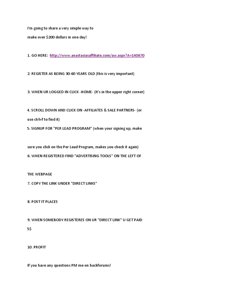 How To Make $200 A Day - Easy | PDF