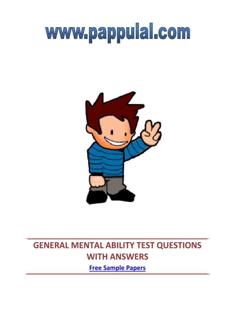 General Mental Ability Test Questions With Answers | PDF