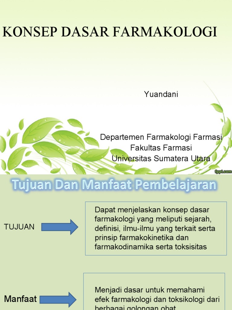 Konsep Dasar Farmakologi 2019 | PDF