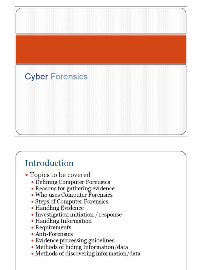 Cyber Security Unit 2 Pdf Computer Forensics Computer File