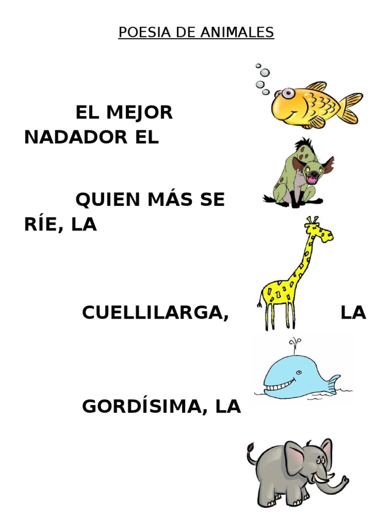 Poesia de Animales | PDF