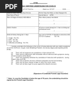 Certificate For Visual Standards For Driving: (See Instructions ...