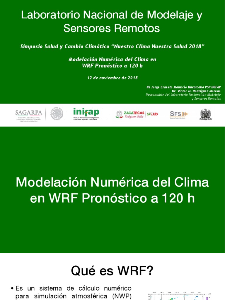 Modelacion Numerica Del Clima en WRF INIFAP | PDF | Herida | Ciclones tropicales